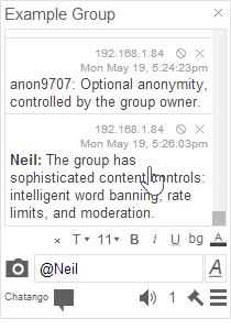 Chatango - Help - group chat
